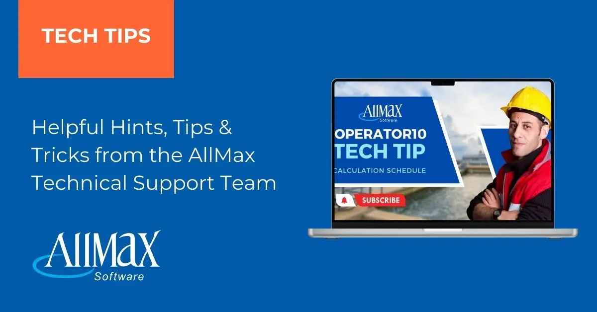 Video Tech Tip: Calculation Schedule | AllMax Software